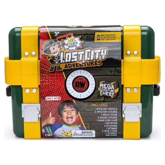 Ryan's World Lost City Adventures: New Surprise Treasure Toys in Mega ...