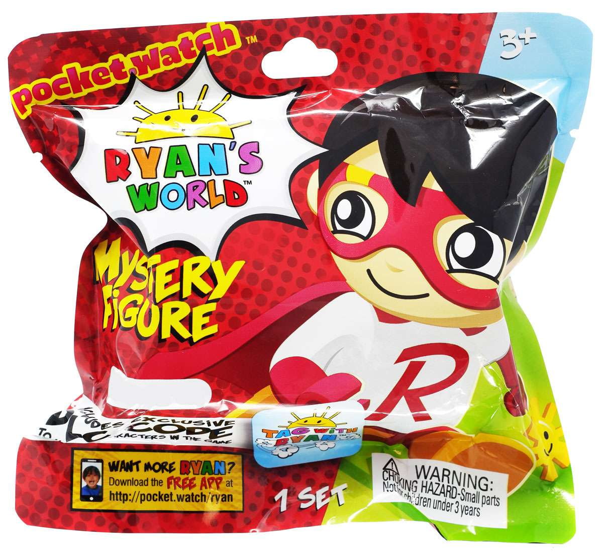 Ryan's World Mini Figure with Accessory Tag with Ryan Mystery Pack ...