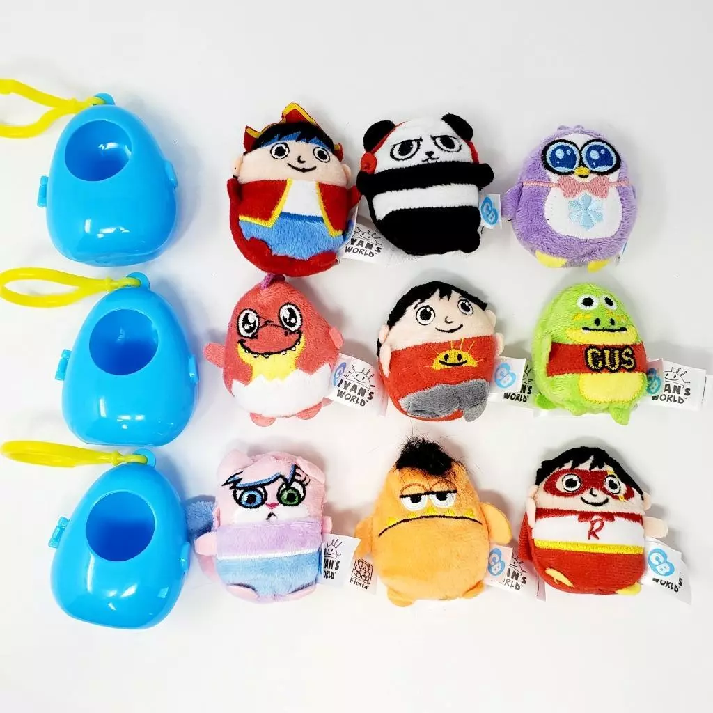 Ryan's World Series 1 Cutie Beans - Complete Set of 9 Plush Clip-Ons ...
