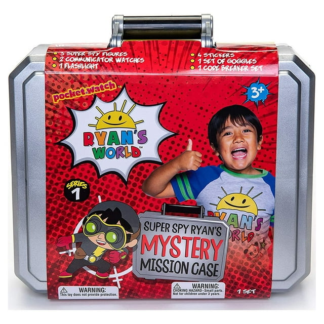 Ryan's World Super Spy Secret Agent Exclusive Toy Mystery Mission Case ...