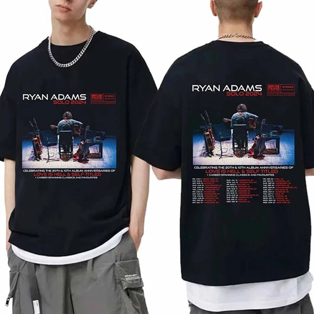 Ryannnn Adammmms 2024 Solo Tour Shirt, Ryannn Adammmms Fan 2 Sided T Shirt - Walmart.com