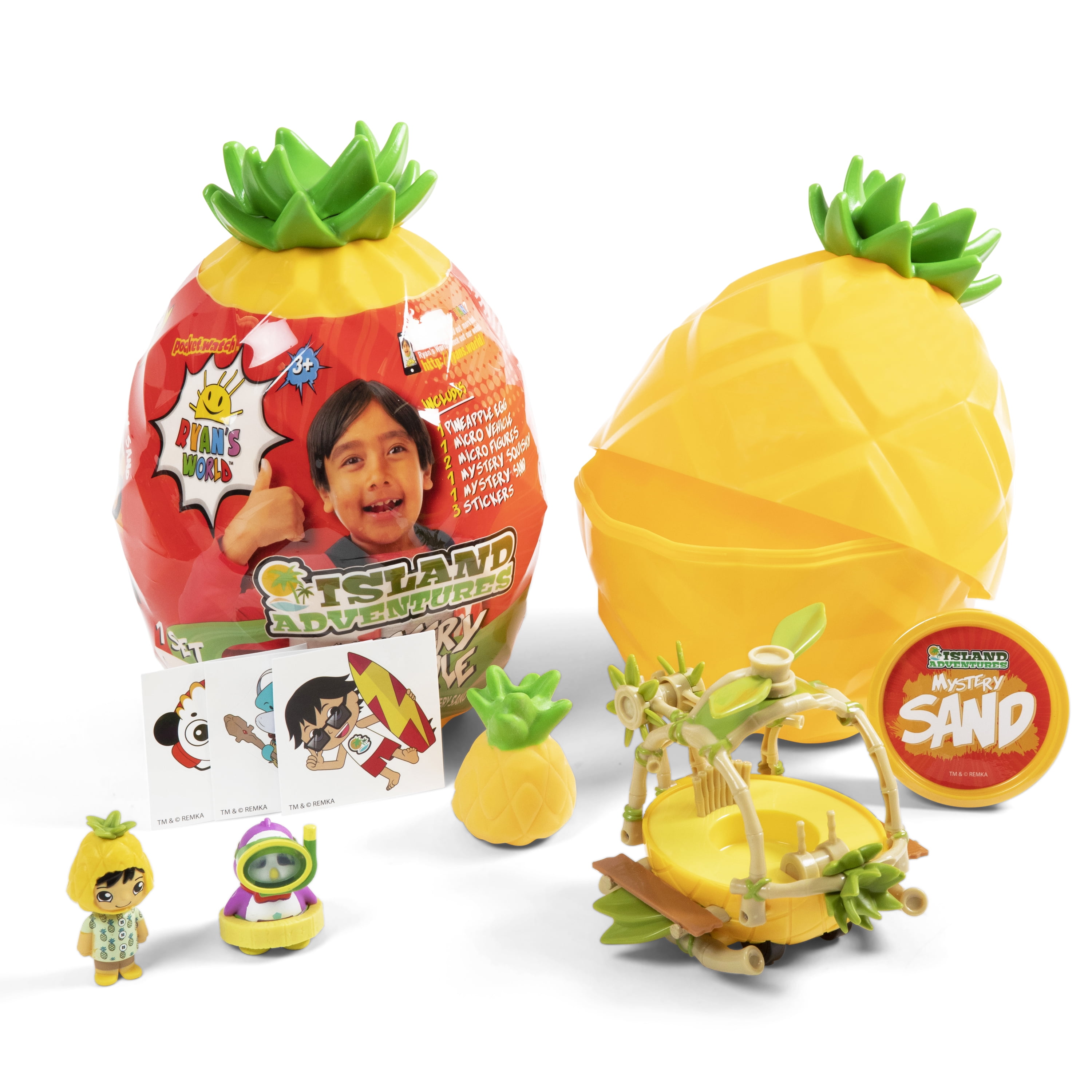 Ryan's World Island Adventures Surprise Mystery Pineapple Egg with ...