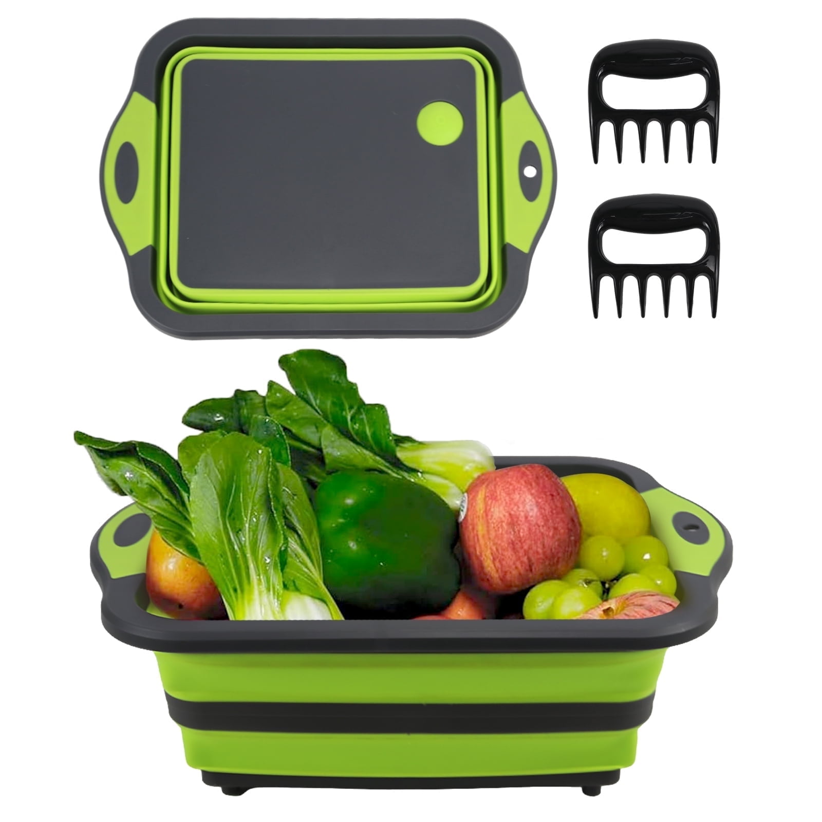 Ryanstar Racing Collapsible Chopping Board with Meat Shredder Claws ...