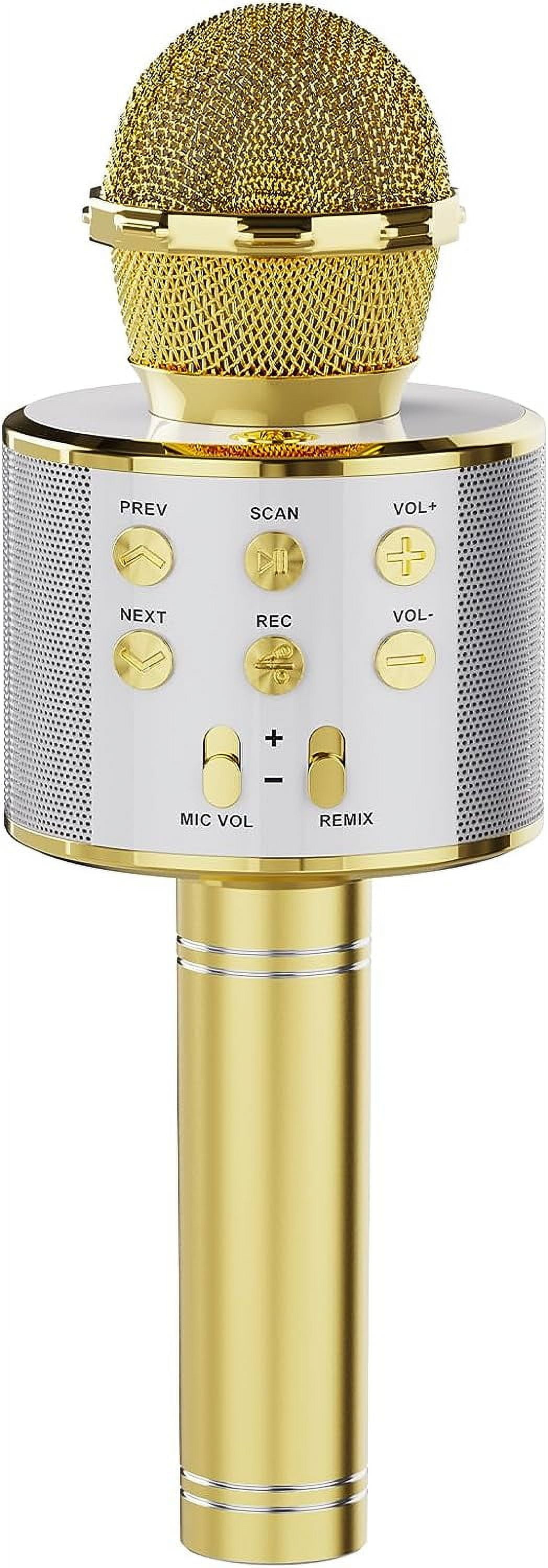 Rybozen Wireless Bluetooth Karaoke Microphone for Kids Adults, 4-in-1 ...
