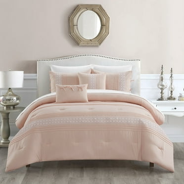 Home Essence Eveline 7 Piece Faux Suede Comforter Set - Walmart.com
