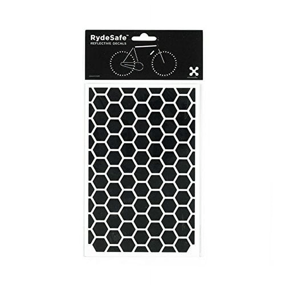 RydeSafe Reflective Decals - Hexagon Kit - Large (Black) - Walmart.com