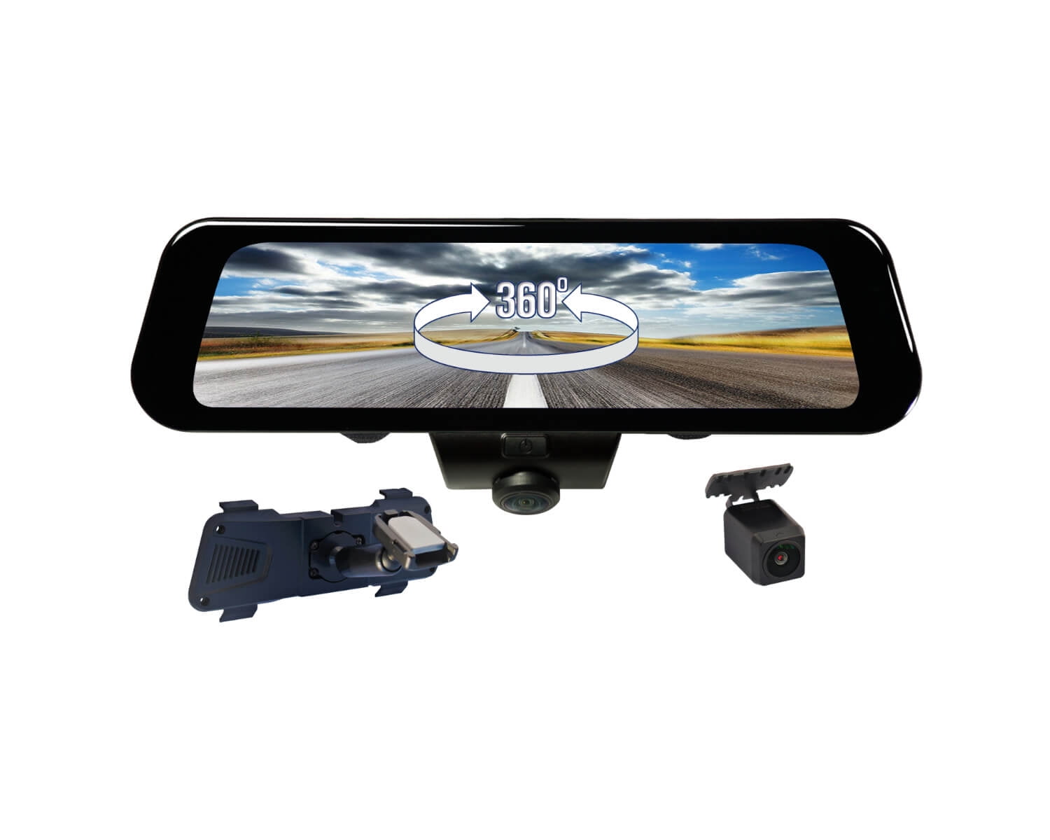 Rydeen 360 VIEW-SPL 360° Frameless Rearview Mirror w/ 4K Dash & Back-Up ...