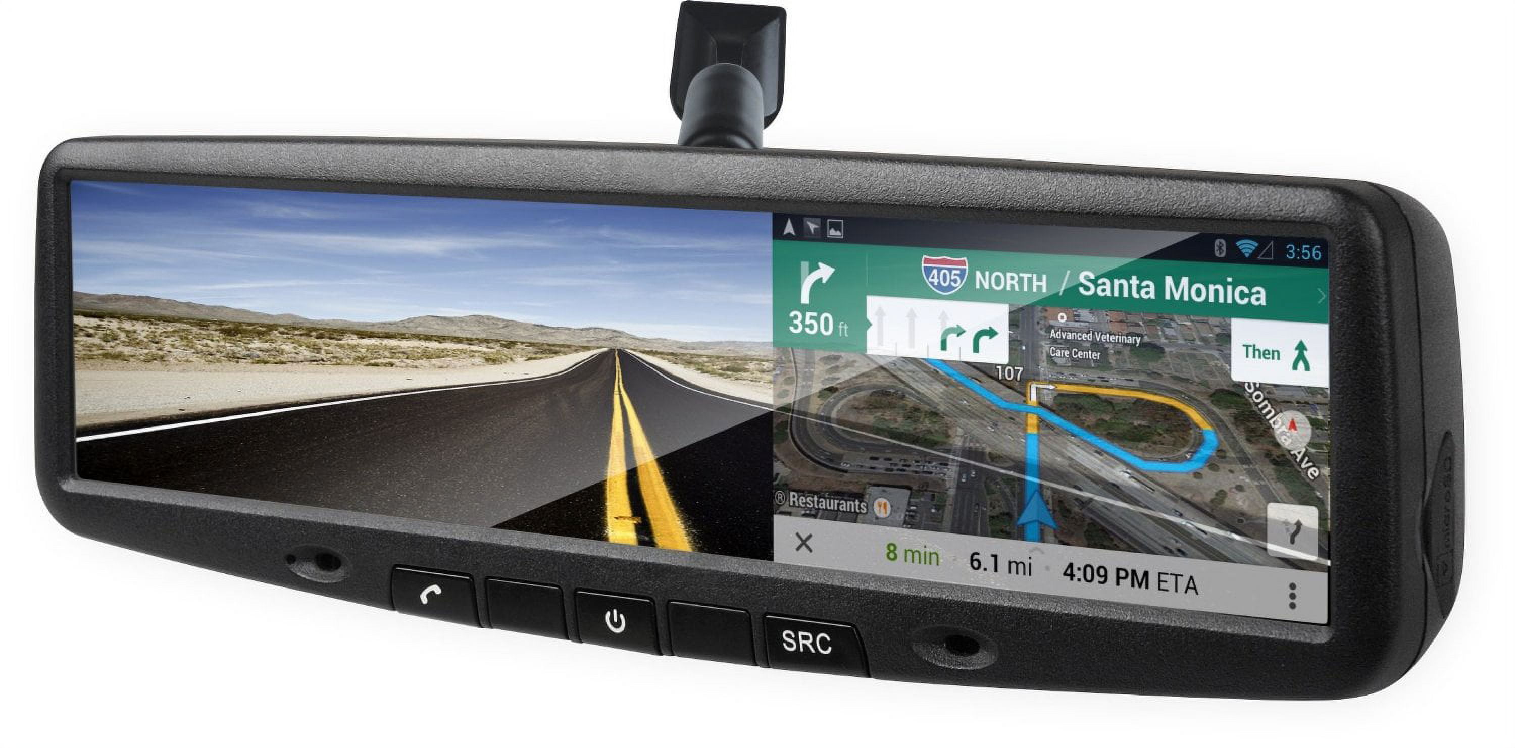 Rydeen MD4BT HDMI Rear-View Mirror w/ Bluetooth Connection to ...