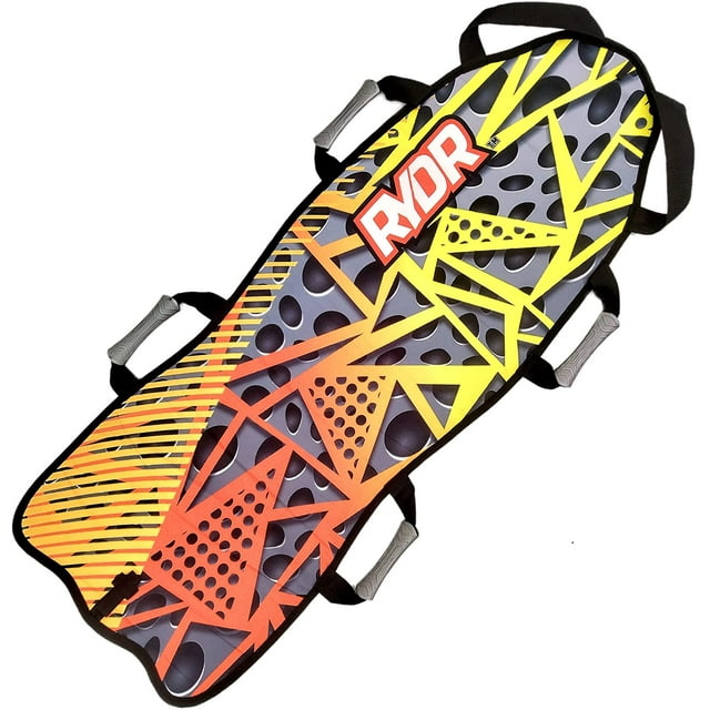 "Rydr: 45"" Dual Rider Roll-Up Snow Mat Sled, Foam, Multicolor ...