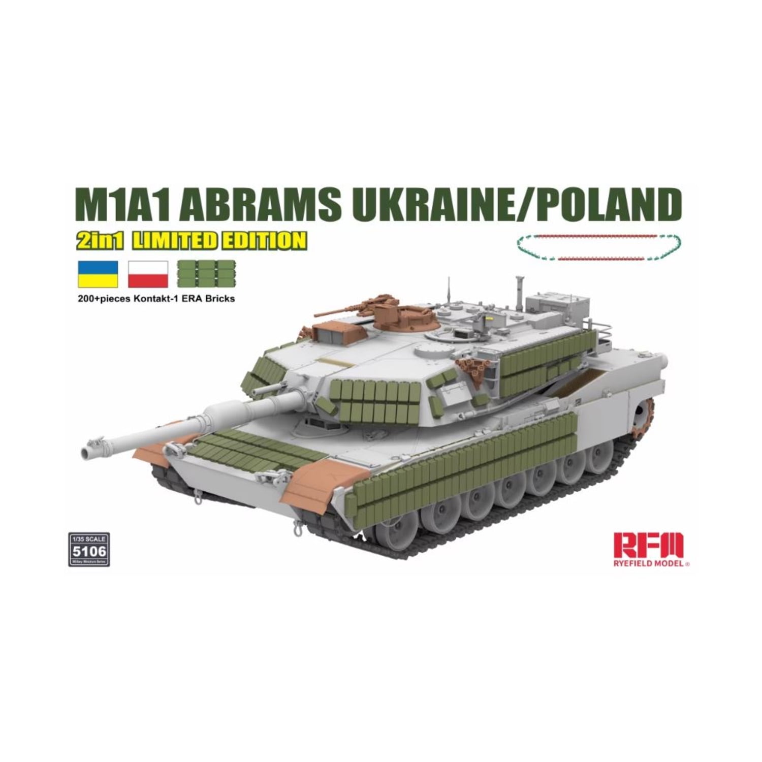 Ryefield Model M1A1 Abrams Ukraine/Poland (Limited Edition) New - Walmart.com