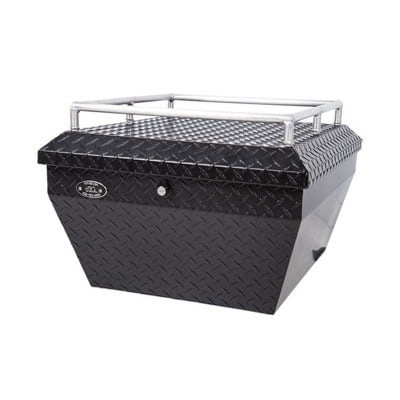 Ryfab Aluminum Cargo Box with Top Rack Black for Polaris RANGER RZR XP ...