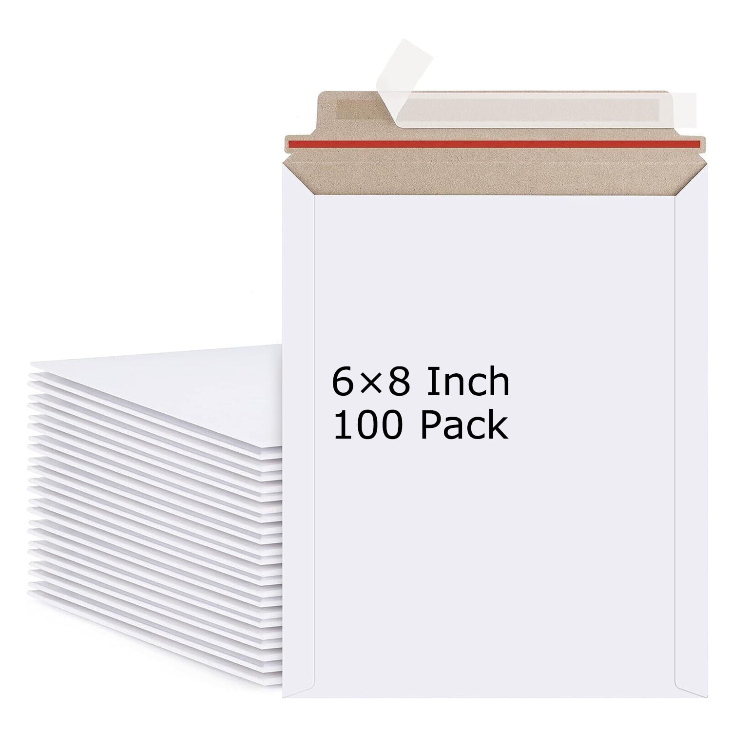 RyhamPaper 100 Rigid Flat Photo Document Mailers Cardboard Catalog ...