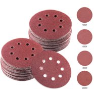 Gator 5-Inch 8-Hole Red Resin Hook and Loop Sanding Disc, 120-Grit, 5 ...