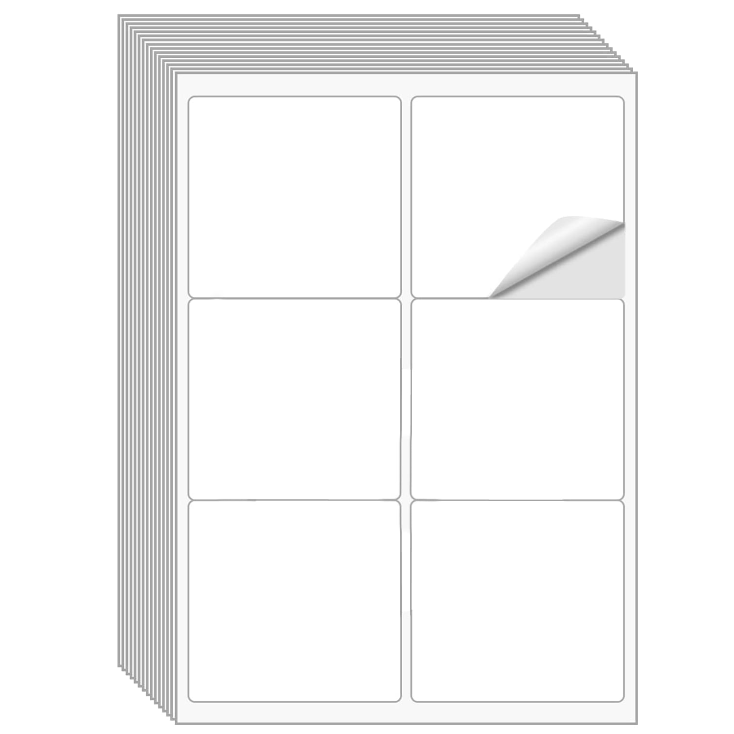 RyhamPaper 3 1/3" x 4" Shipping Address Labels for Laser/Inkjet Printer ...