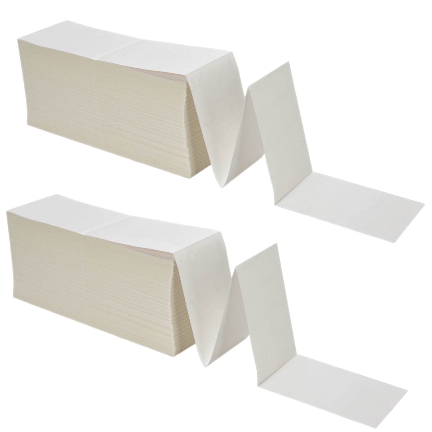 RyhamPaper 4" x 6" Fanfold Direct Thermal Shipping Labels, White ...