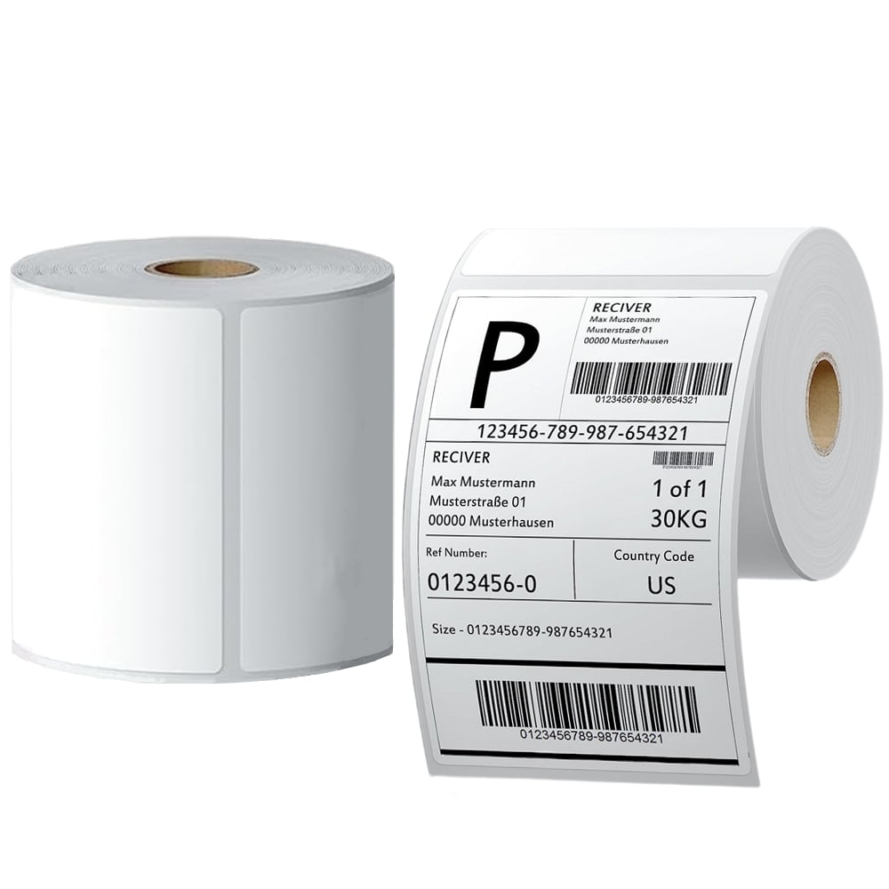 RyhamPaper 4x6 Thermal Labels, 450 Labels per Roll, Blank White 4x6 ...