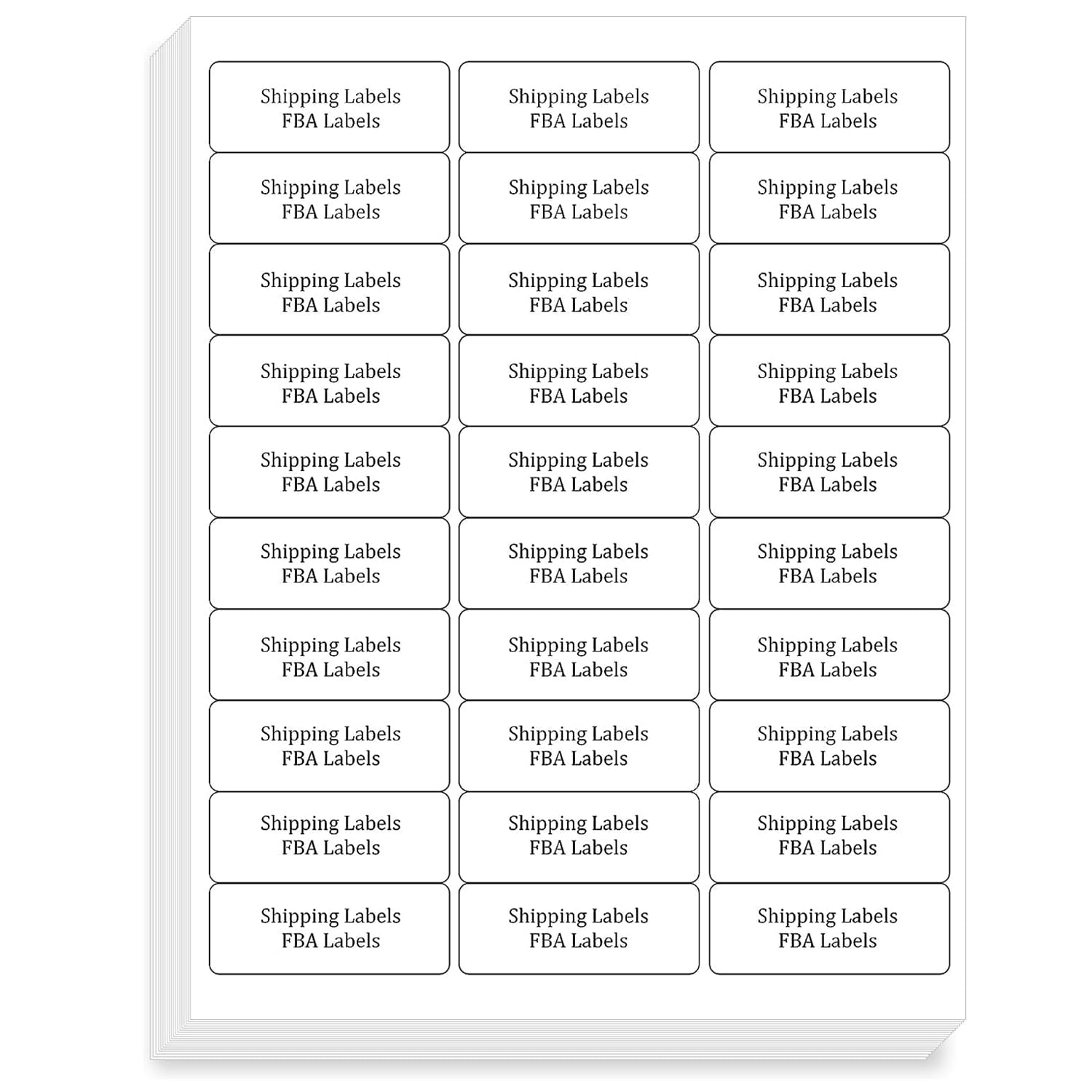 RyhamPaper Shipping Address Labels 1" x 2 5/8", 30 per Page Stickers ...