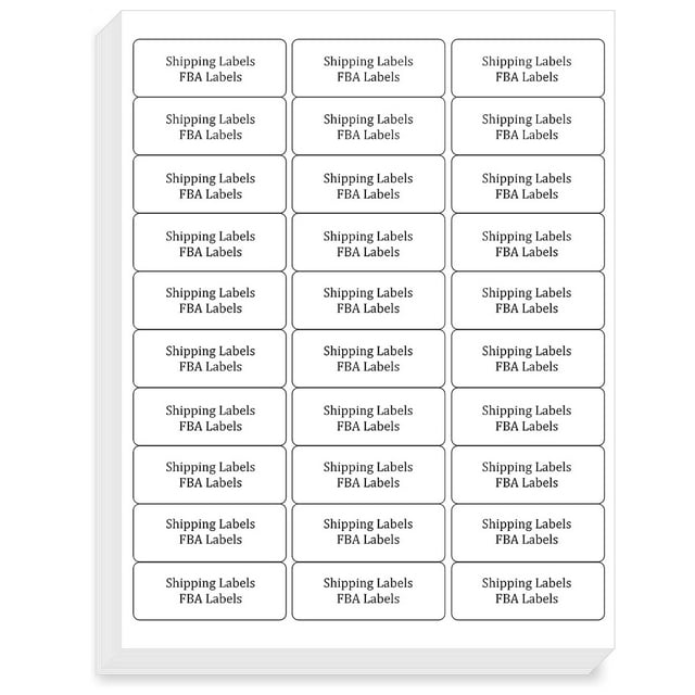 RyhamPaper Shipping Address Labels 1" x 2 5/8", 30 per Page Stickers ...