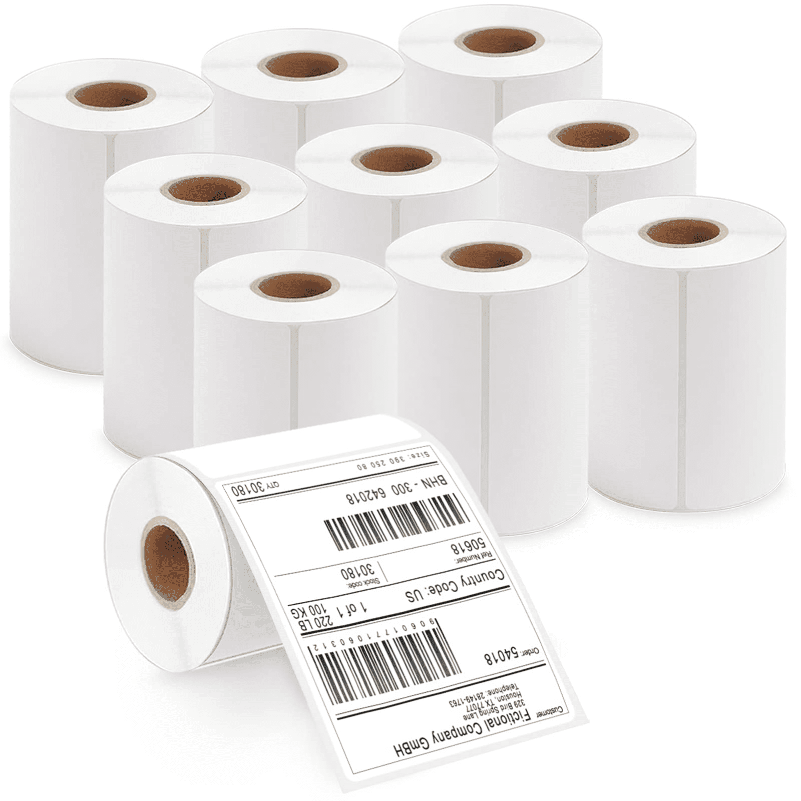 Ryhampaper 10 Rolls 4x6 Thermal Labels Blank Shipping Labels, 250 ...