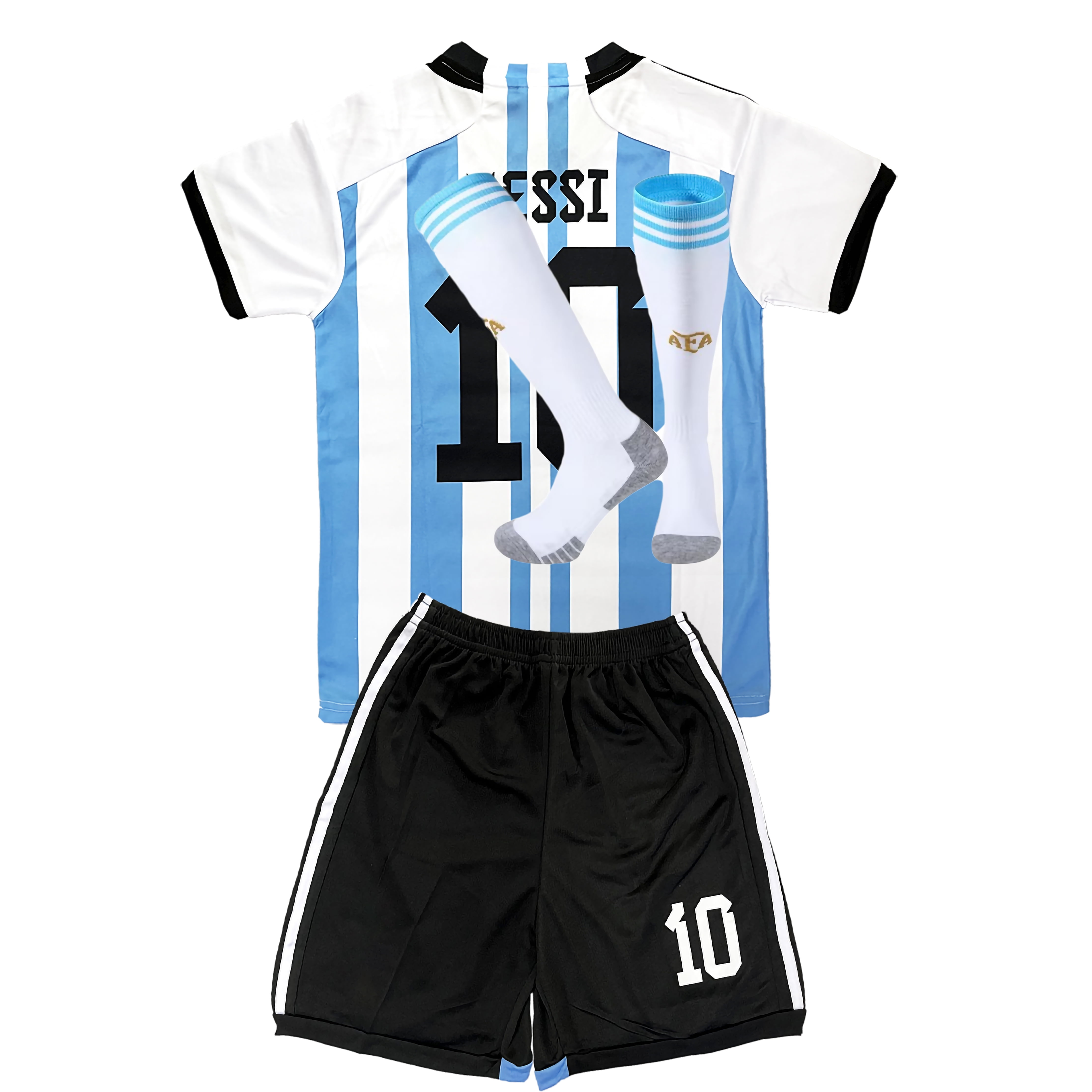 Ryhoow Argentina National Team No. 10 Lionel Messi Jersey for Kids Boys ...