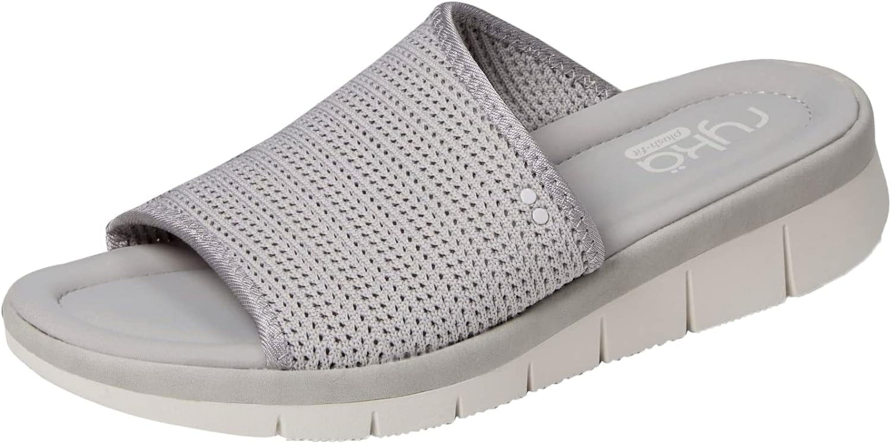 Ryka Women's Ellie Slide Sandal Paloma Grey 12W - Walmart.com
