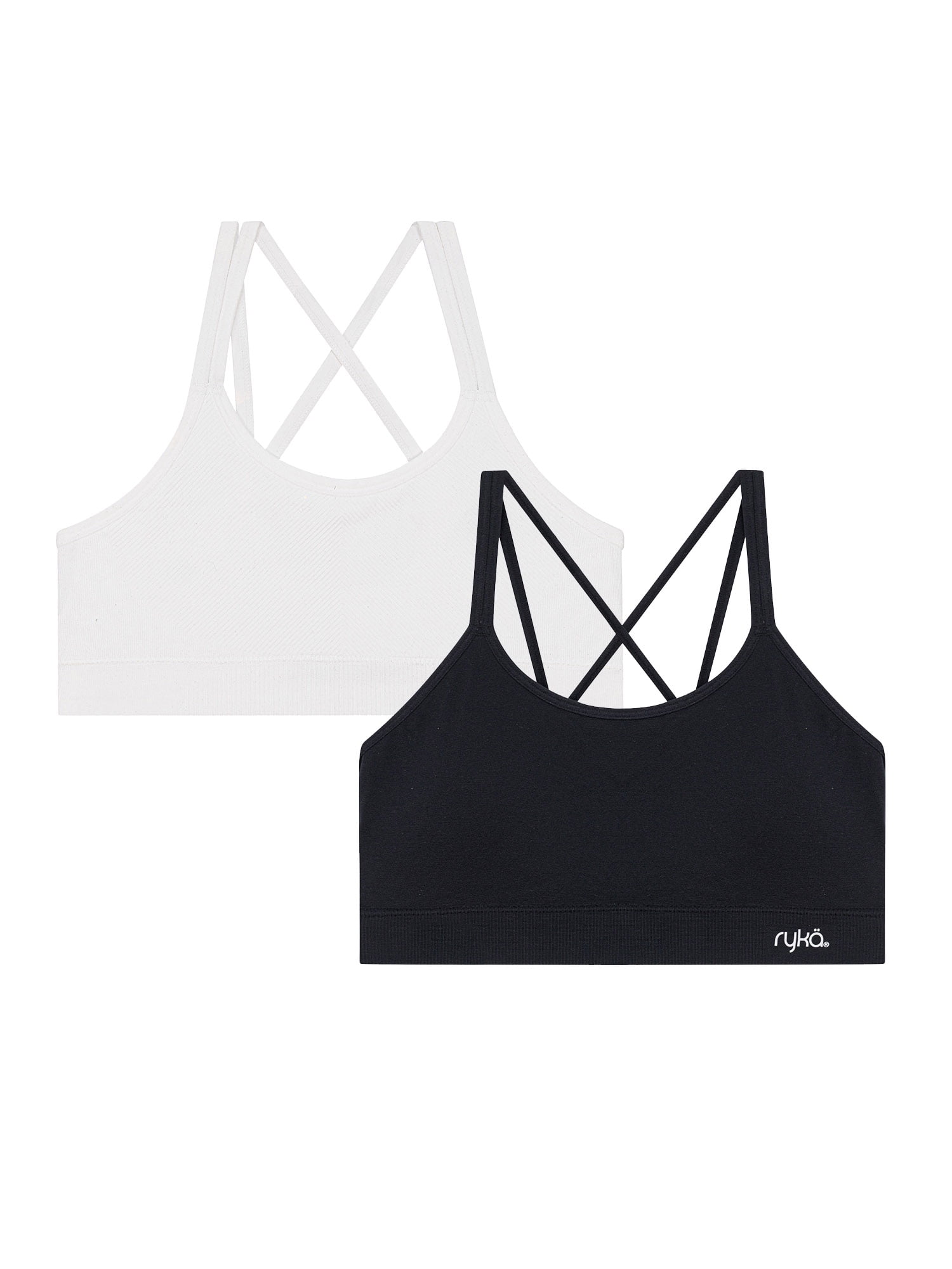 Ryka Women's Strappy Keyhole Sports Bra, 2-Pack, Sizes S-XL - Walmart.com