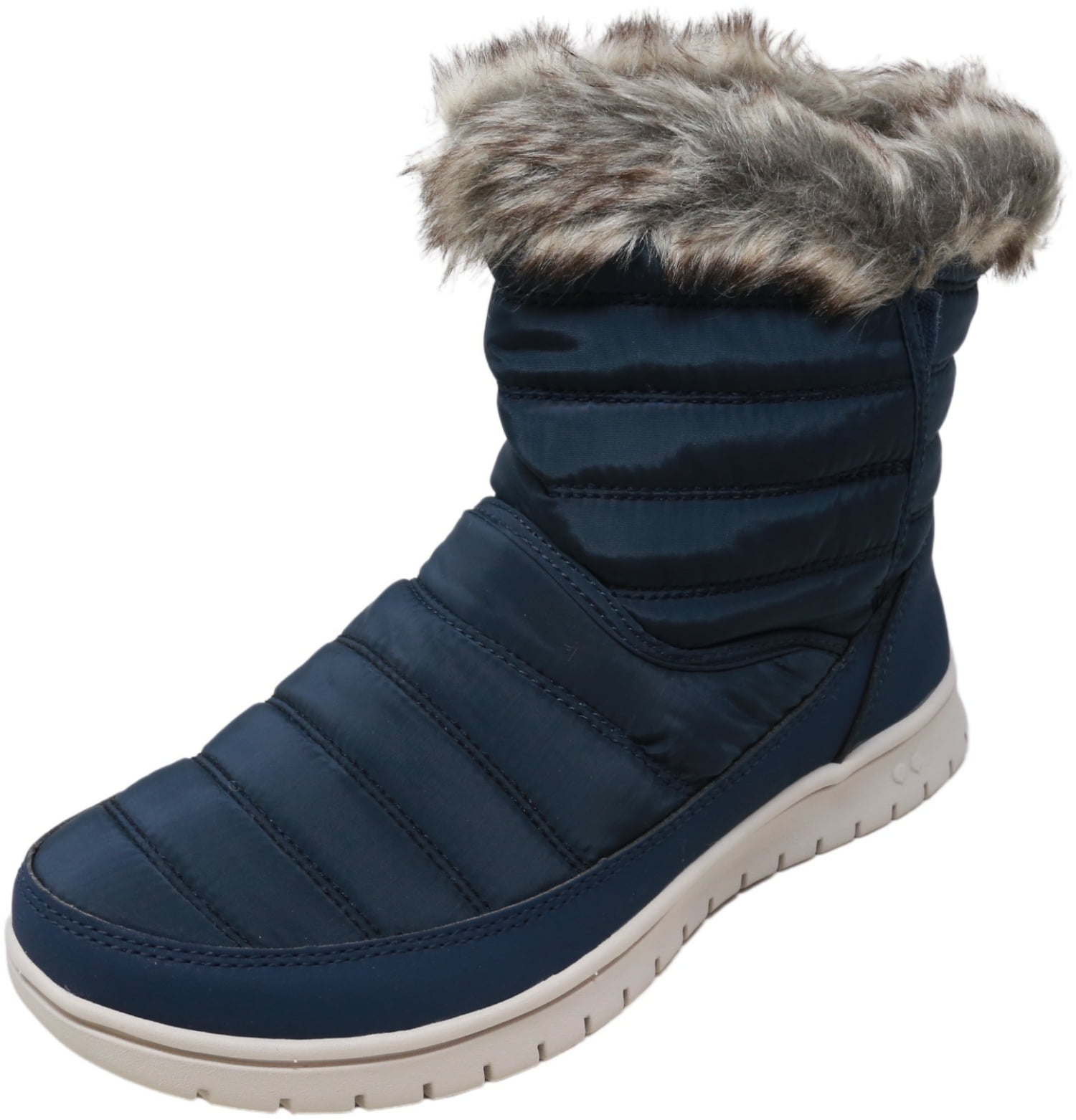 Ryka Women's Suzy Quilted Nylon Navy Ankle-High Fabric Boot - 7 W ...