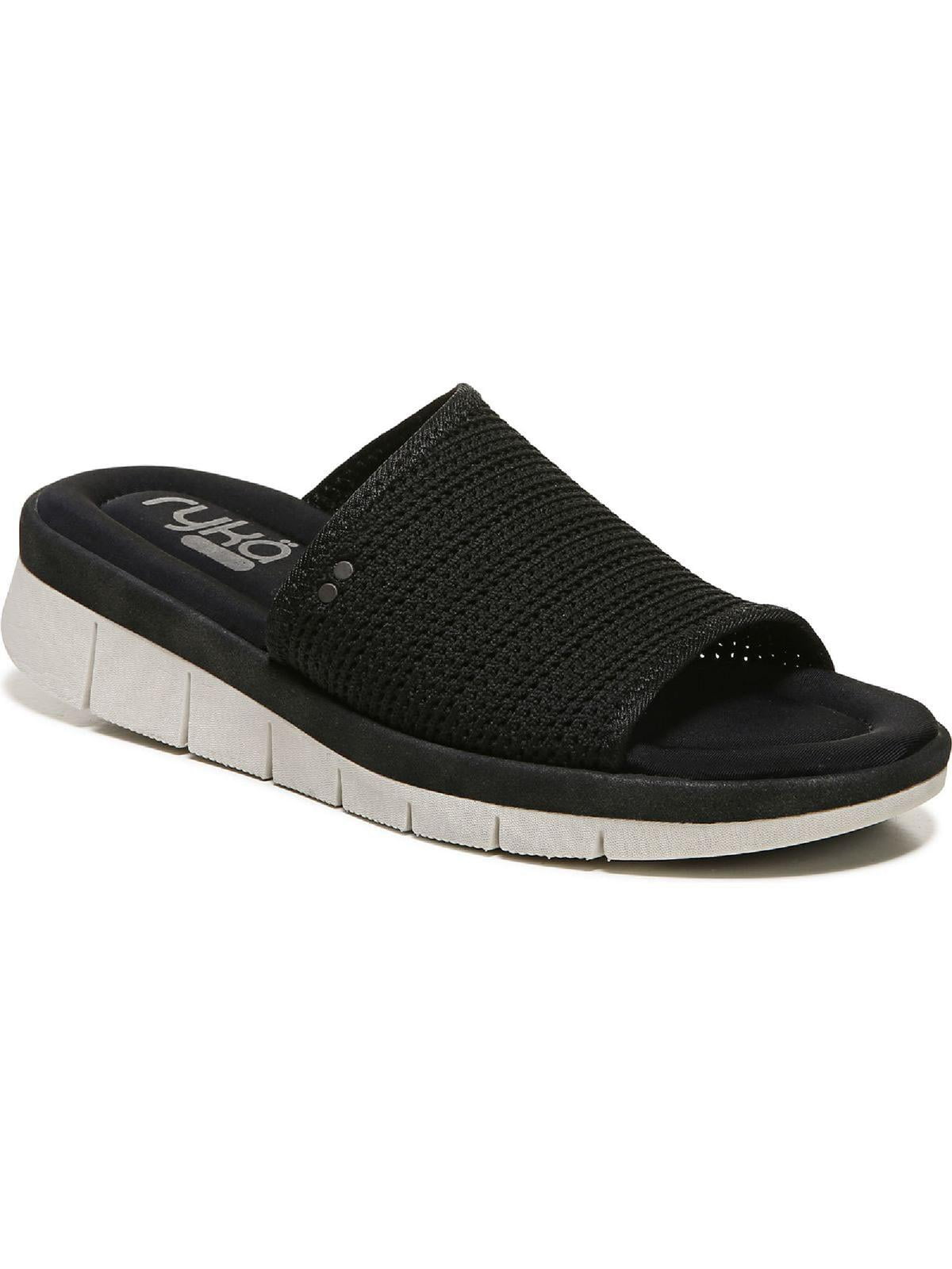 Ryka Womens Ellie Cushioned Footbed Slip On Wedge Sandals - Walmart.com
