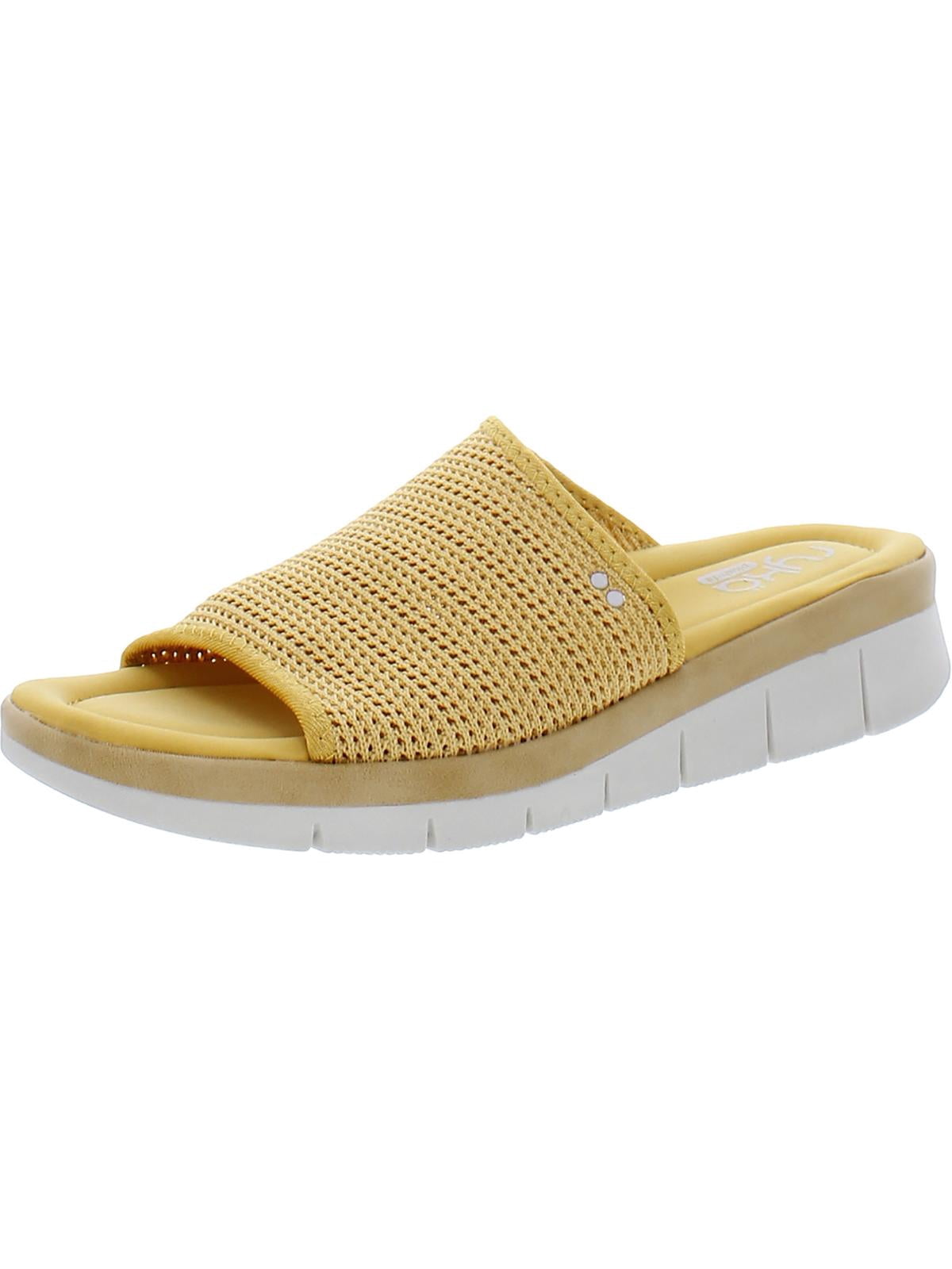 Ryka Womens Ellie Open Toe Slip On Wedge Sandals - Walmart.com