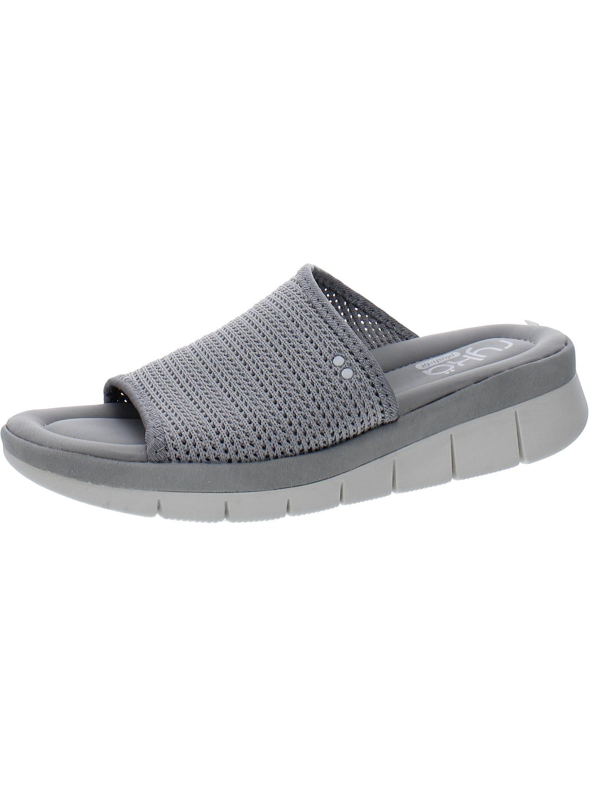 Ryka Womens Ellie Open Toe Slip On Wedge Sandals - Walmart.com