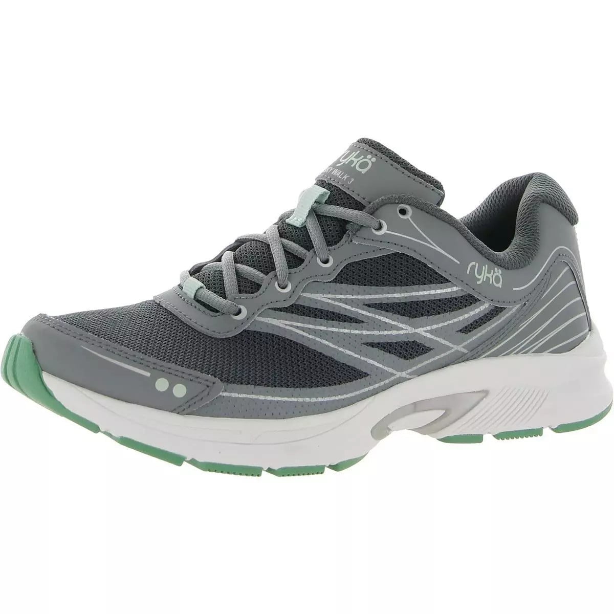 Ryka Womens Sky Walk 3 Charcoal Grey Sneakers 10M - Walmart.com
