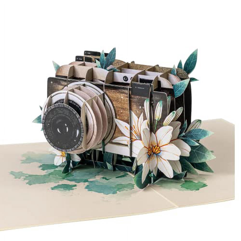 Rykamia Vintage Camera Pop Up Card, Blank Camera Card, Photographer ...