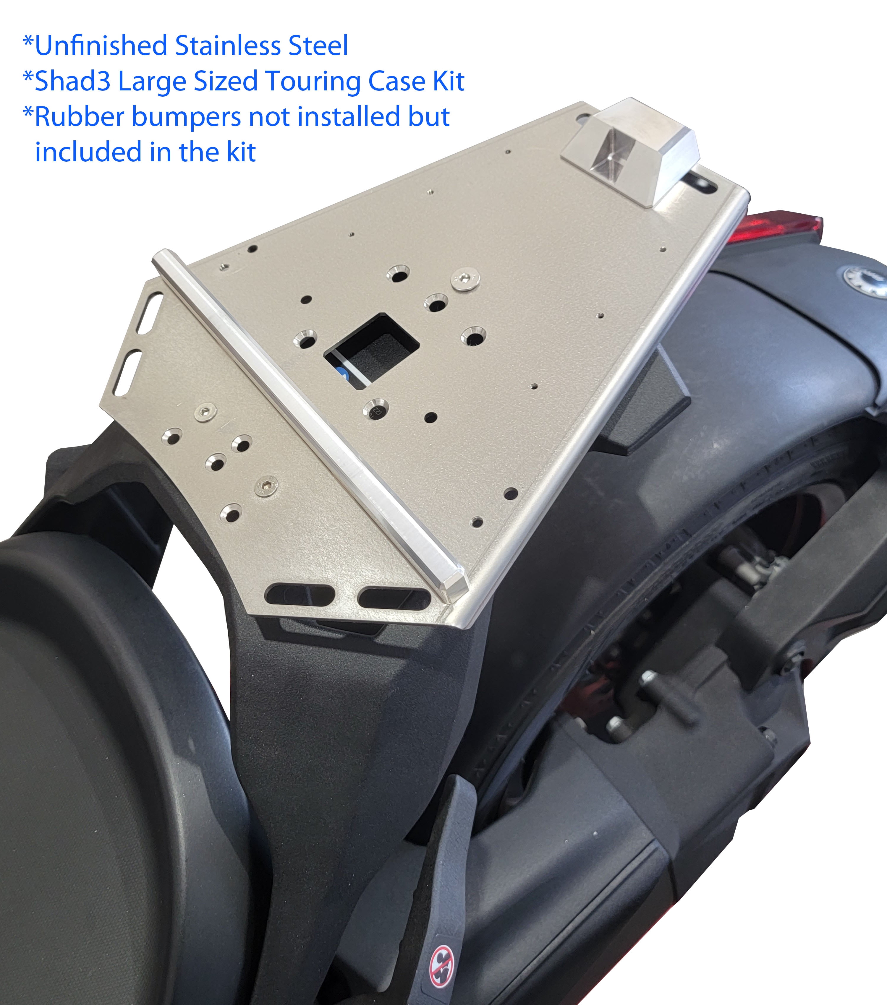 Ryker Luggage Rack with mounts installed for Large Shad Top Touring ...