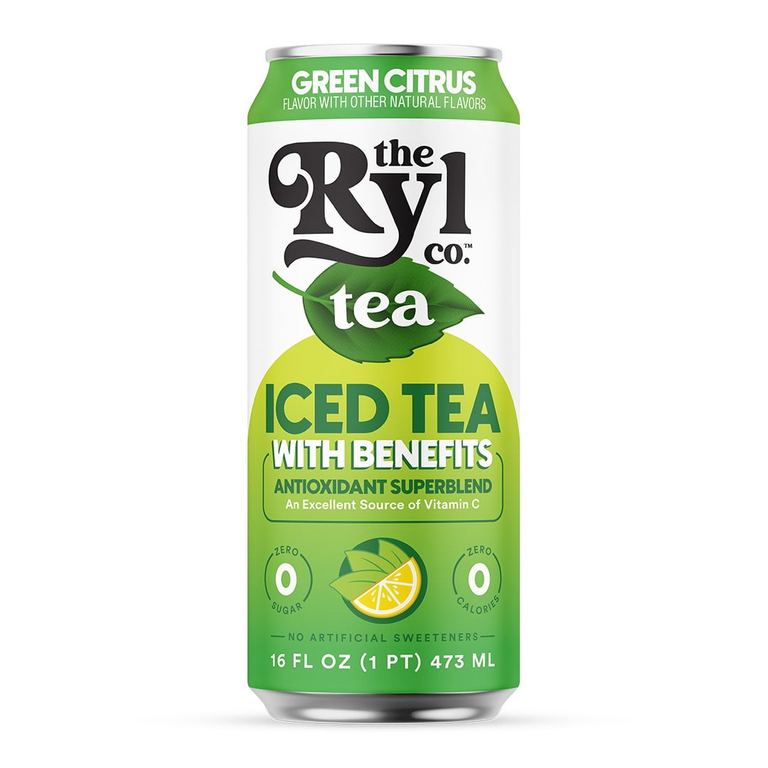 (2 pack) Ryl Iced Tea, Green Citrus, Antioxidant Superblend, Zero Sugar ...