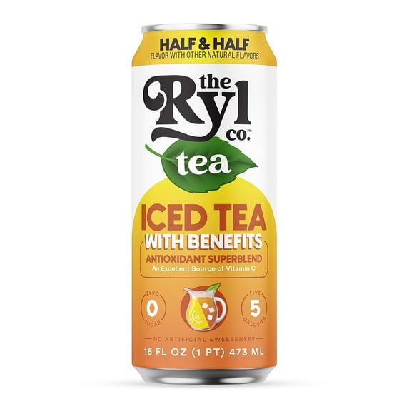 Ryl Iced Tea, Half & Half (Tea/Lemonade), Antioxidant Superblend, Zero ...