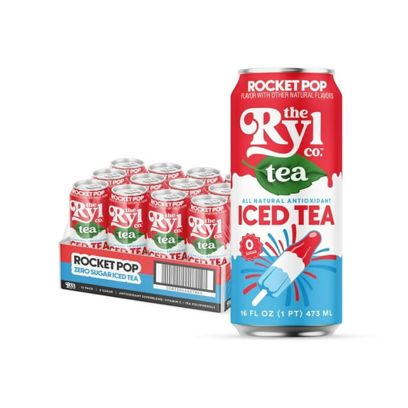 Ryl Iced Tea, Rocket Pop, Antioxidant Superblend, Zero Sugar, Low Carb ...