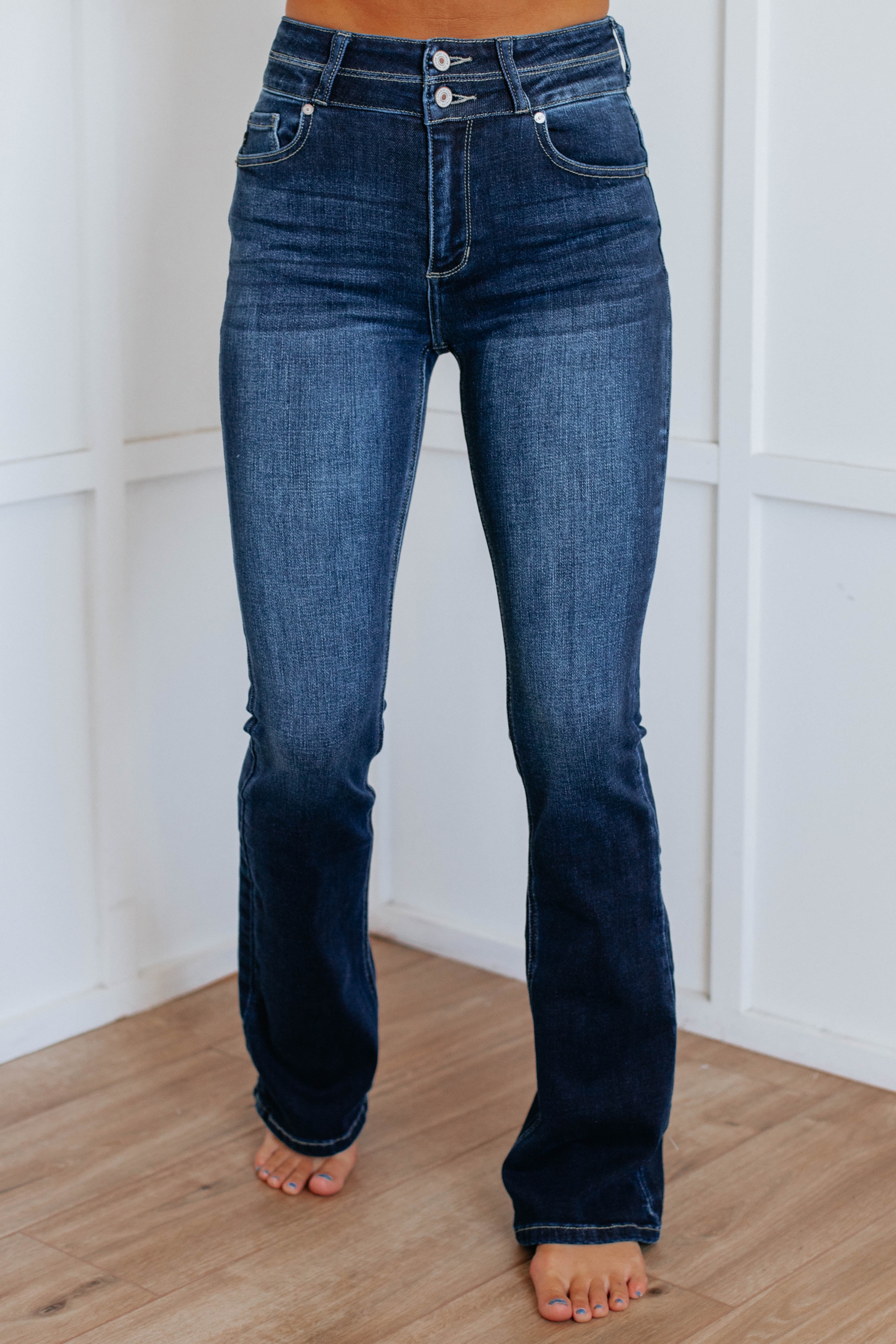 Rylan KanCan High Rise Bootcut Jeans for Women – Stretch Denim with ...