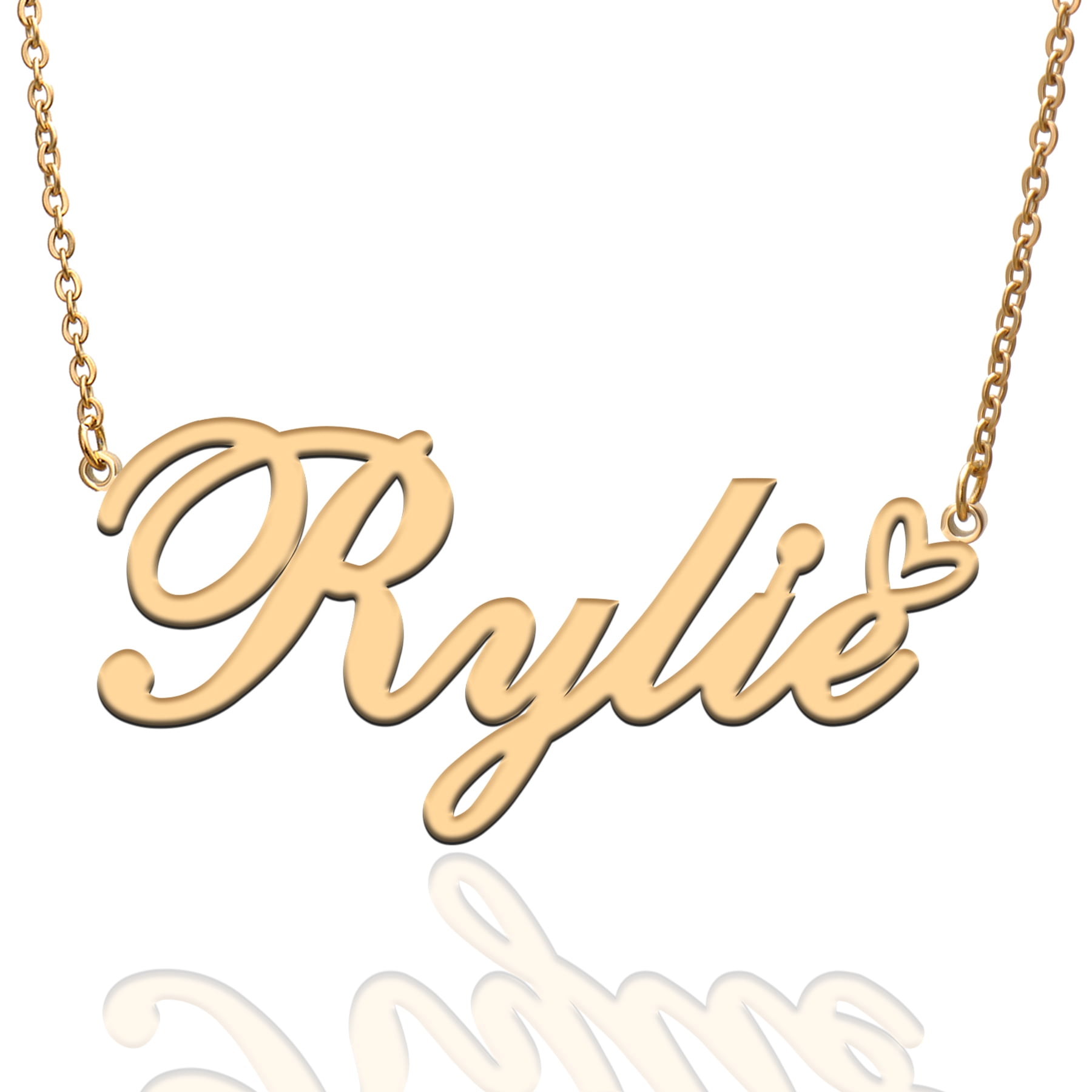 Rylie Custom Name Necklace Customized Personalized Plated Name Necklace ...