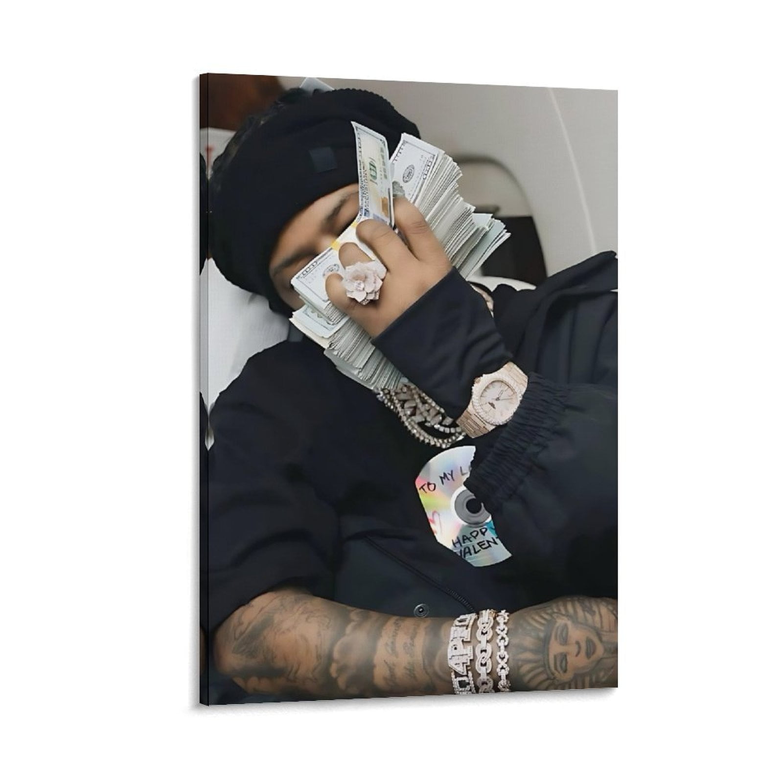 Rylo Rodriguez RAPPER Art Young Singer Poster Painting On Canvas Wall ...