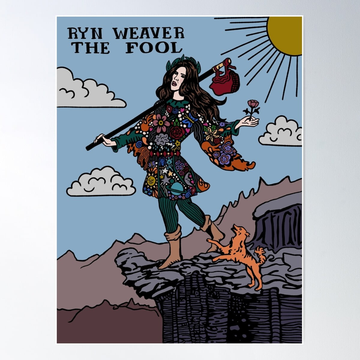 Ryn Weaver "The Fool" Tarot Design Poster Wall Art, Modern Wall Decor ...