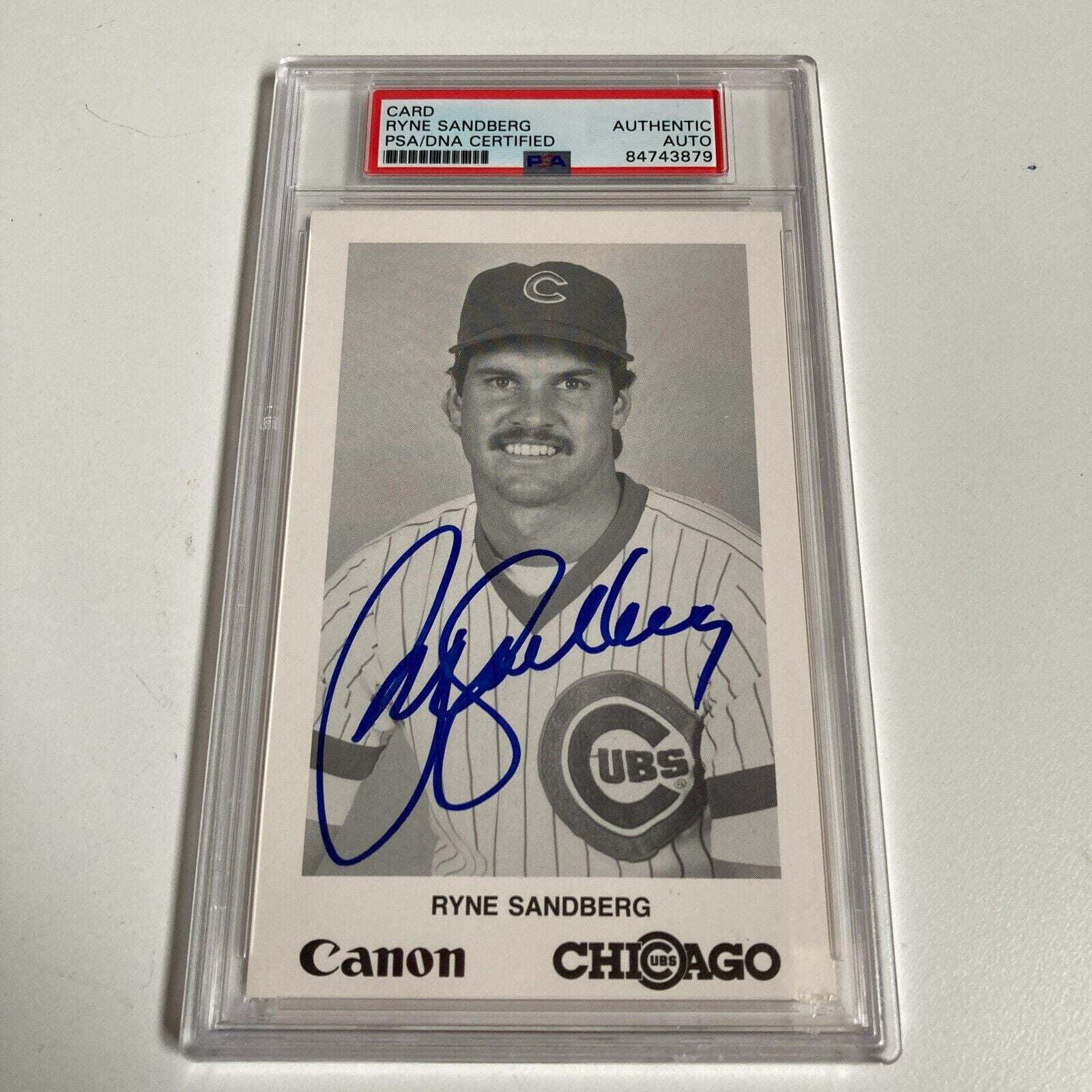Ryne Sandberg Signed Vintage Chicago Postcard PSA DNA - Walmart.com
