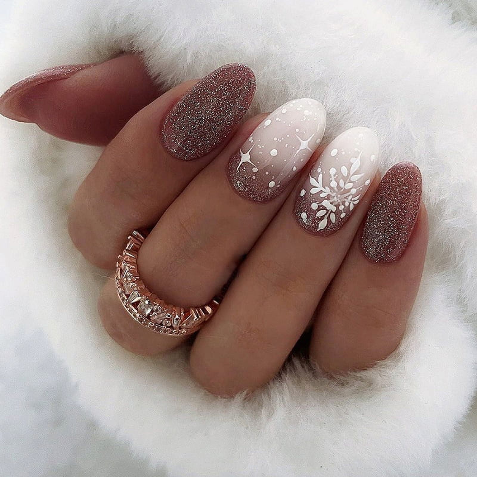 Rynn&Rae W934 Almond Short Medium Long Press on Nails Tips Full Cover ...