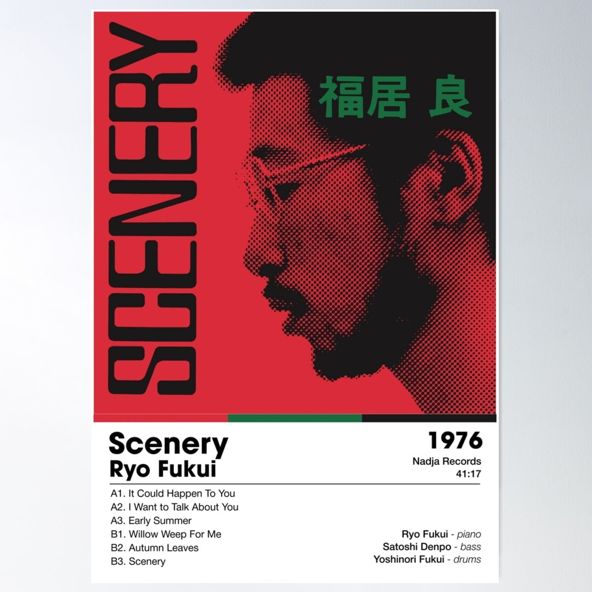 Ryo Fukui - Scenery | Album Card Poster Wall Art, Modern Wall Decor For ...
