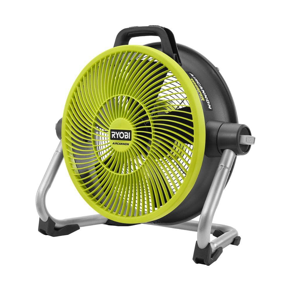 RYOBI ONE+ 18V Hybrid WHISPER SERIES 14 in. Air Cannon Fan - High ...
