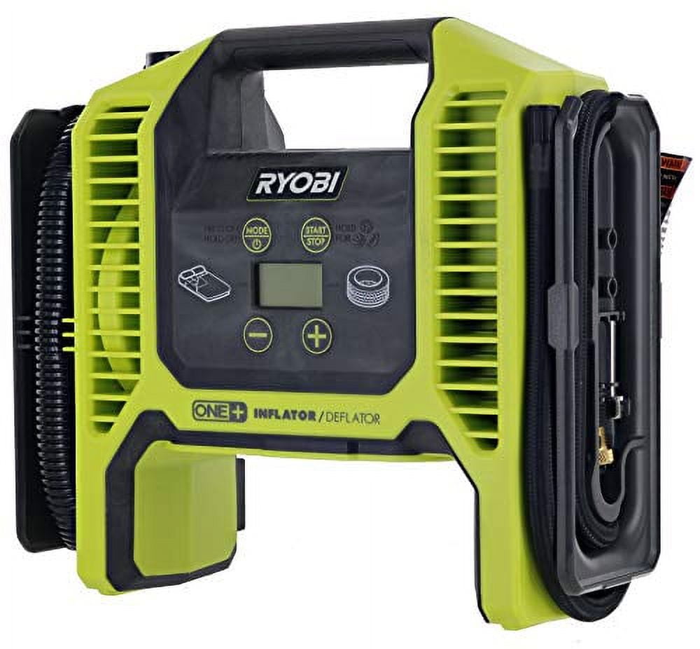 RYOBI 18-Volt ONE+ Cordless Tire Inflator/Deflator - Battery Operated ...