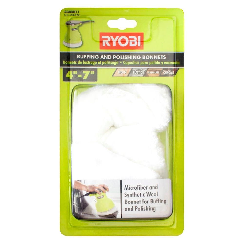 Ryobi 2 Pack Of Genuine OEM Replacement Buffing Bonnets A38BB11-2PK ...