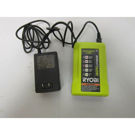 Ryobi 40V Rechargeable Lithium Battery Charger with Power Supply OP404 ...
