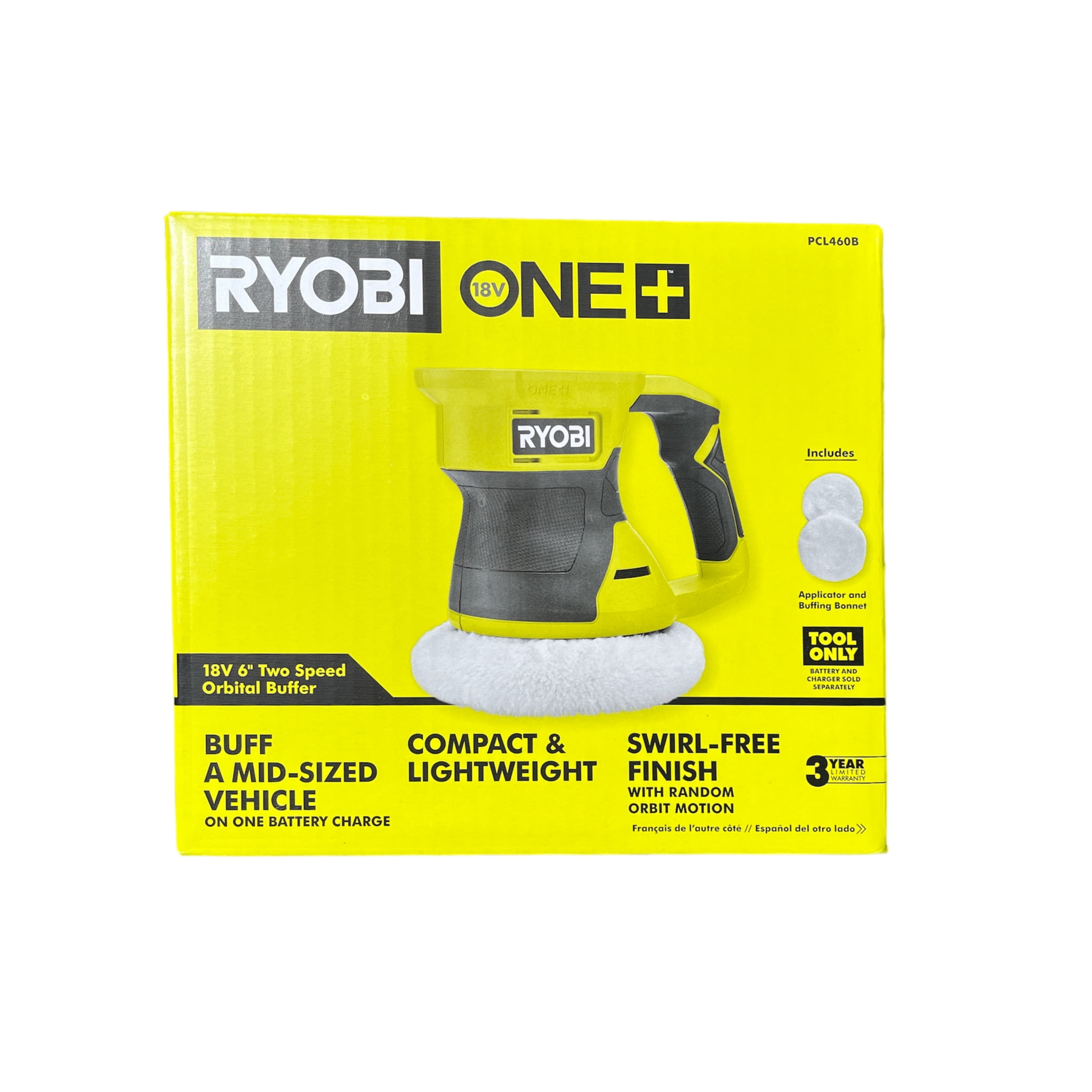 RYOBI ONE+ 18-Volt 6 in. Portable Two Speed Handheld Random Orbit ...