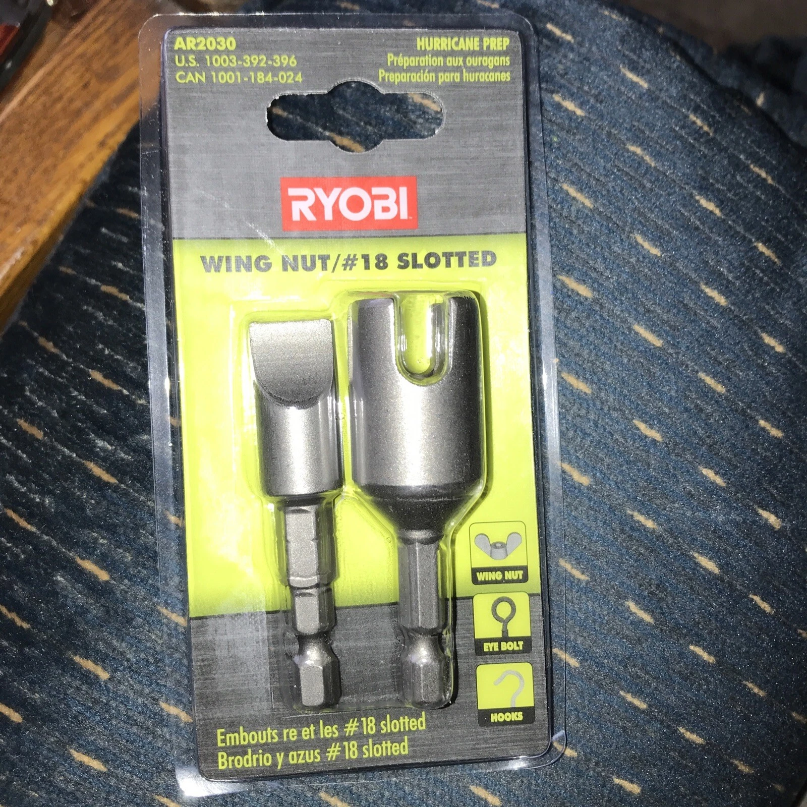 Ryobi Ar2030 Wing Nut Driver /#18 Slotted Hurricane Pre Wing Nut Eye ...