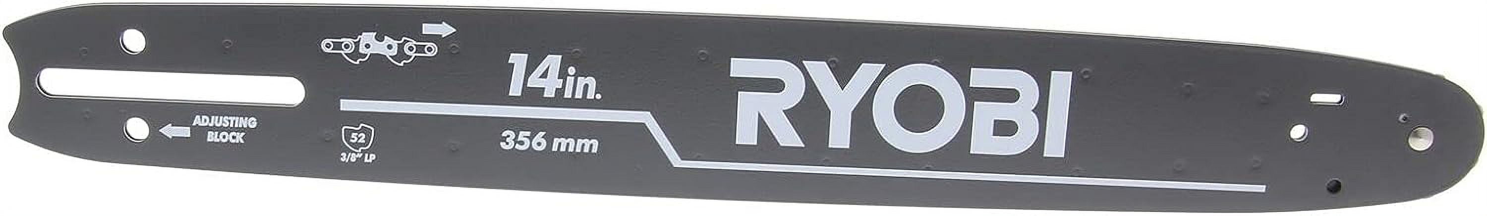Ryobi Genuine 14" Guide Bar for RY40503 40 Volt Chainsaw # 314675001 ...